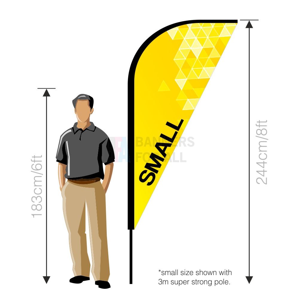 1.9m Sail Banner (Small) | Sail Banners | Banners For All