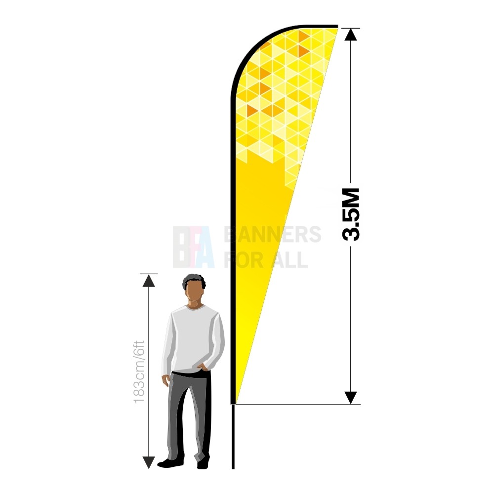 3.5m Sail Banner (Small) | Sail Banners | Banners For All