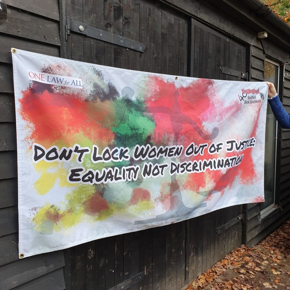 246gsm Warp Satin Cotton Fabric Banner with hems and eyelets | Fabric ...