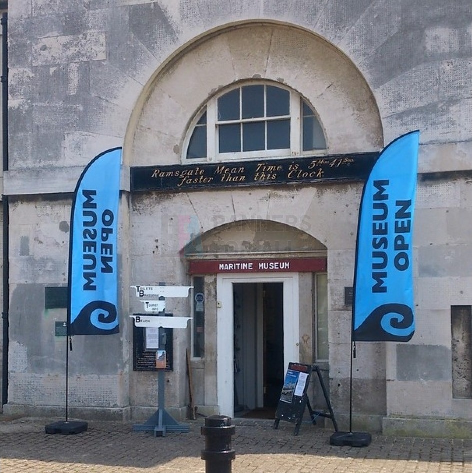 2.5m x 0.8m Feather Banner (Medium) | Feather Banners | Banners For All