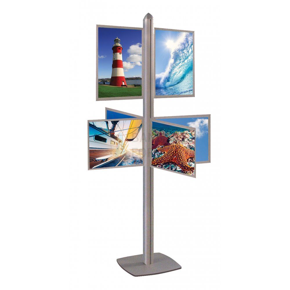 Post and Base | Free Standing Modular Display | Banners For All