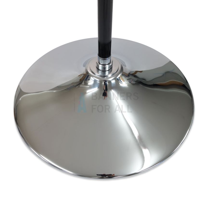 2.4KG Chrome Flag Pole Stand with Rotating Spindle | Banners For All