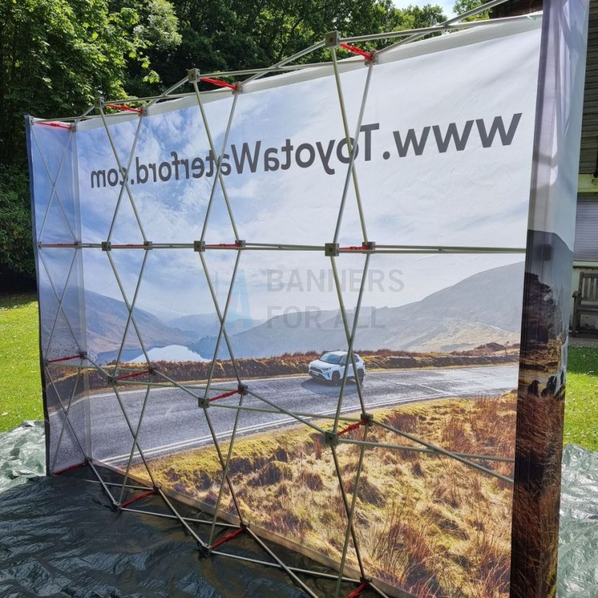 3x4 Fabric Pop Up Banner Frame (3.7m x 2.3m) | Pop Out Banners ...